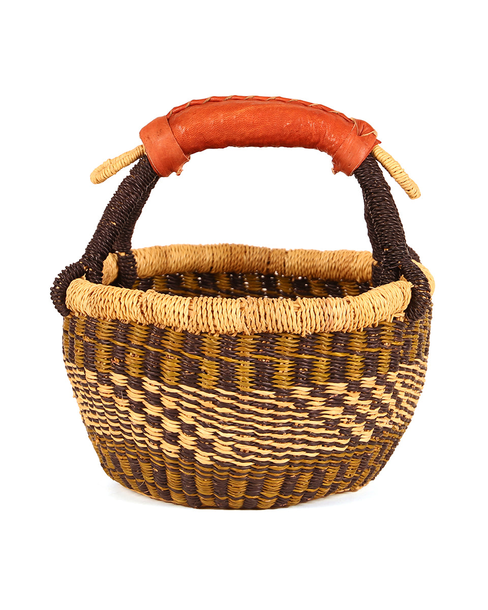 BOLE: Khaki & Black Mini Market Basket – The Basket Room