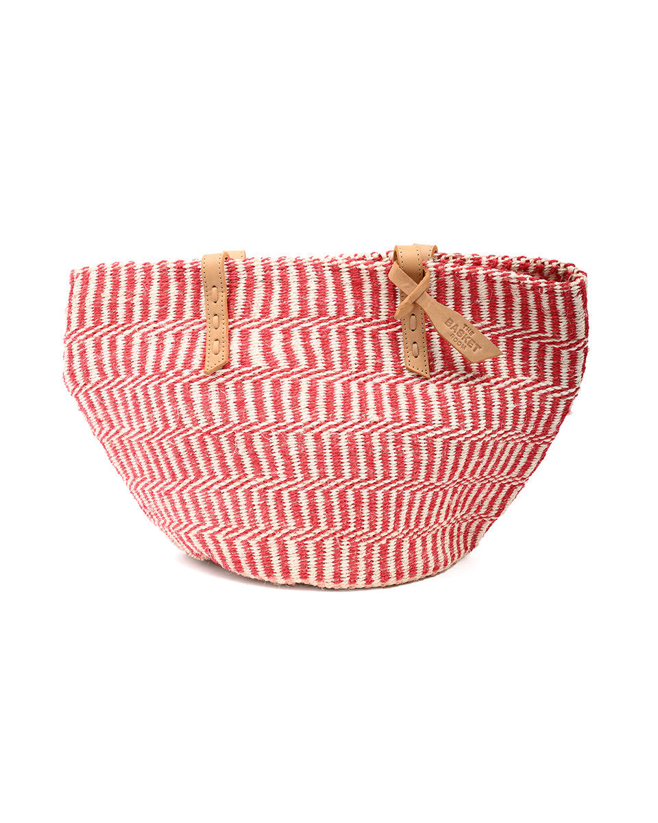 CHIMBA: Red and Pink Sisal Tote Bag – The Basket Room