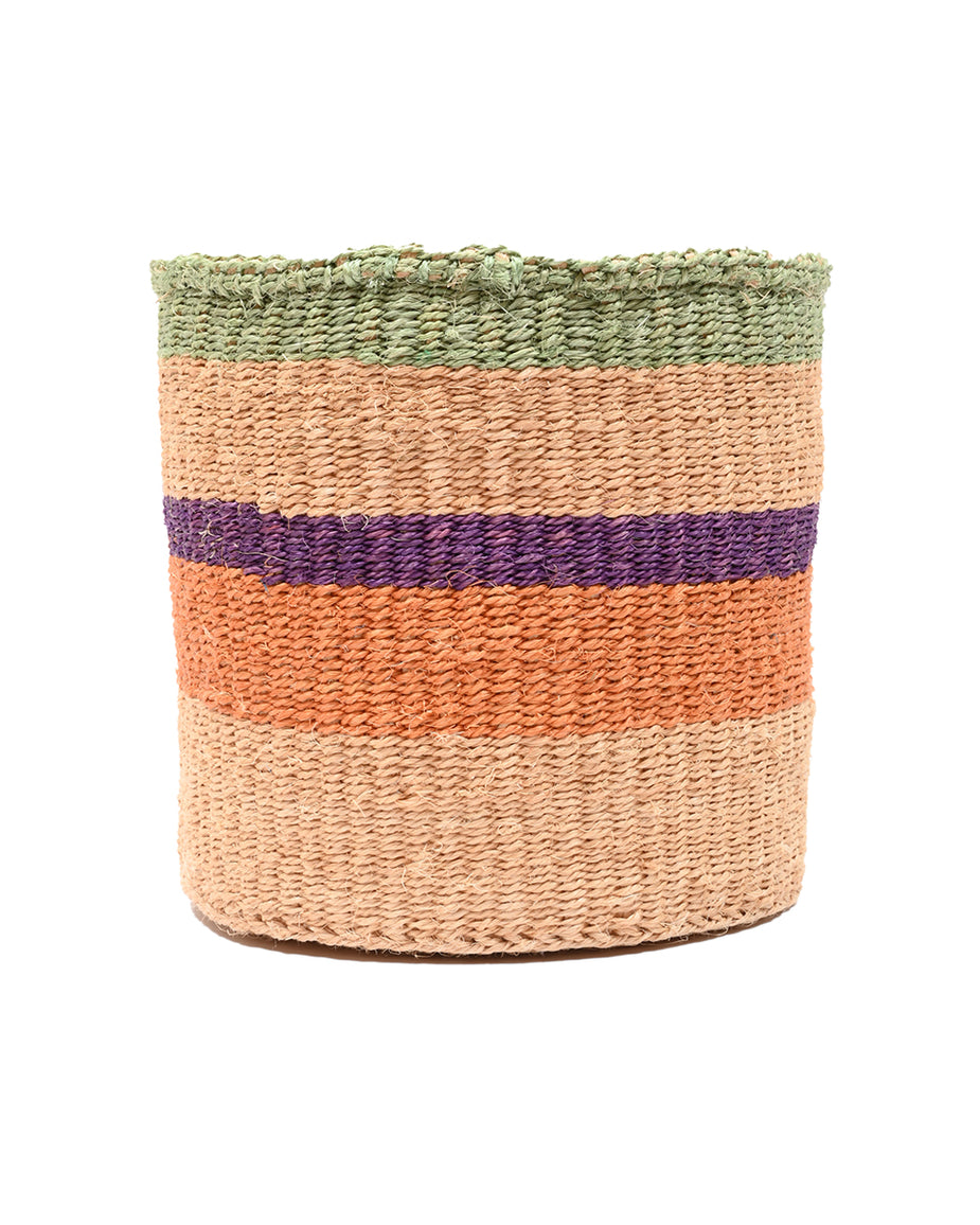 Colourful Pinstripe and Chequered Woven Storage Baskets – The Basket Room