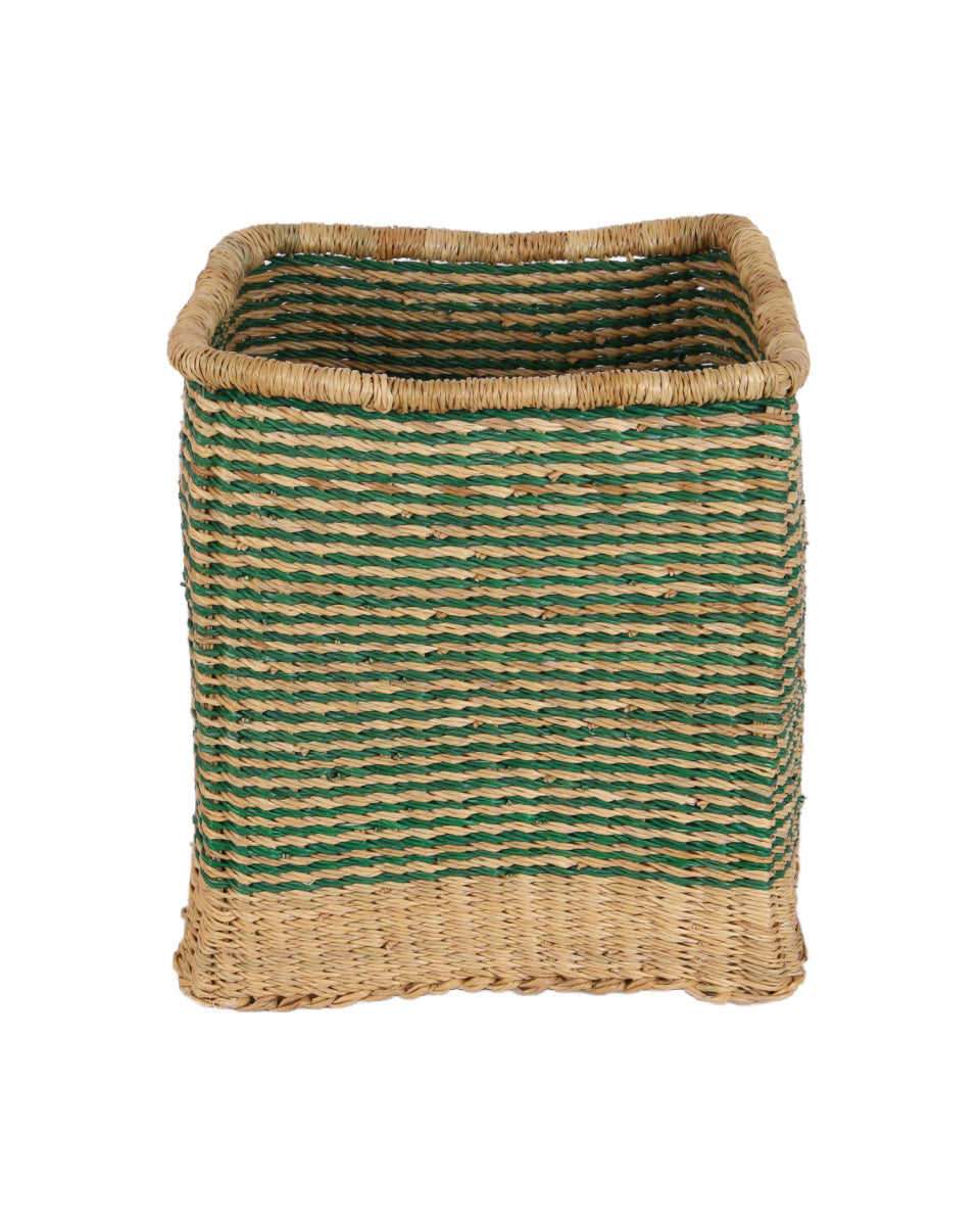 EFFIA: Natural & Green Square Storage Basket for KALLAX – The Basket Room