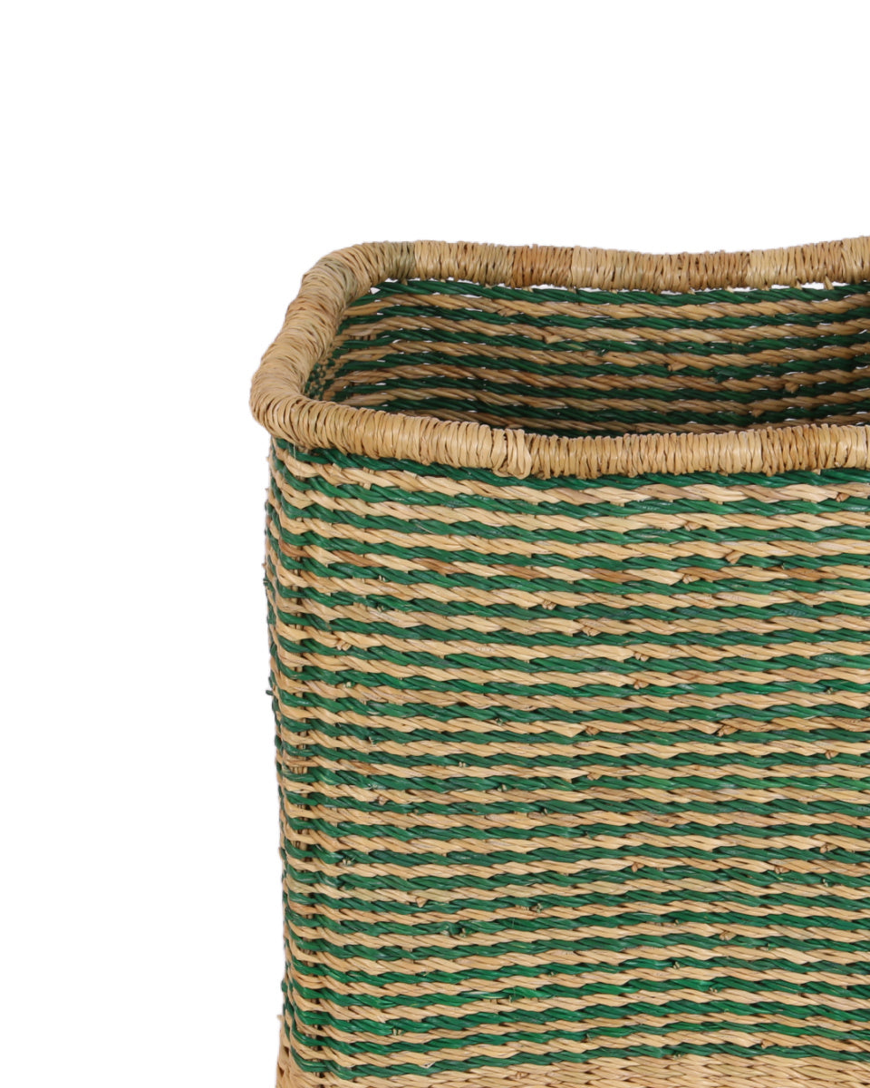 EFFIA: Natural & Green Square Storage Basket for KALLAX – The Basket Room