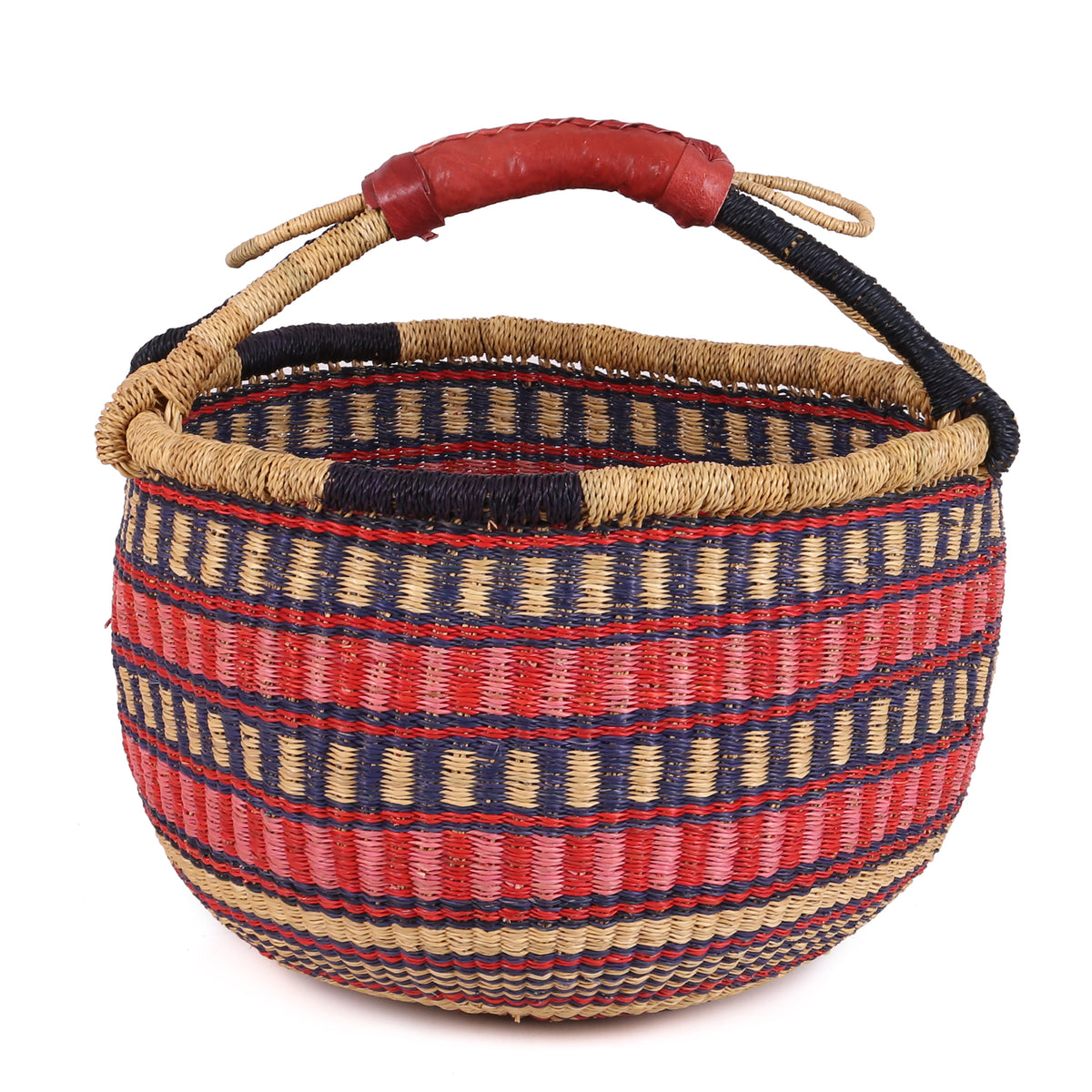 DABODABO: Pink, Red and Navy Market Basket – The Basket Room