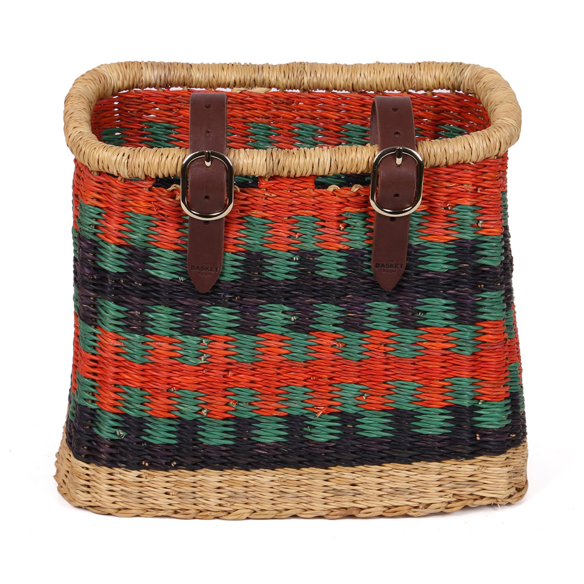 YAMATWA : Orange, Turquoise & Navy Rectangular Bike Basket – The Basket ...
