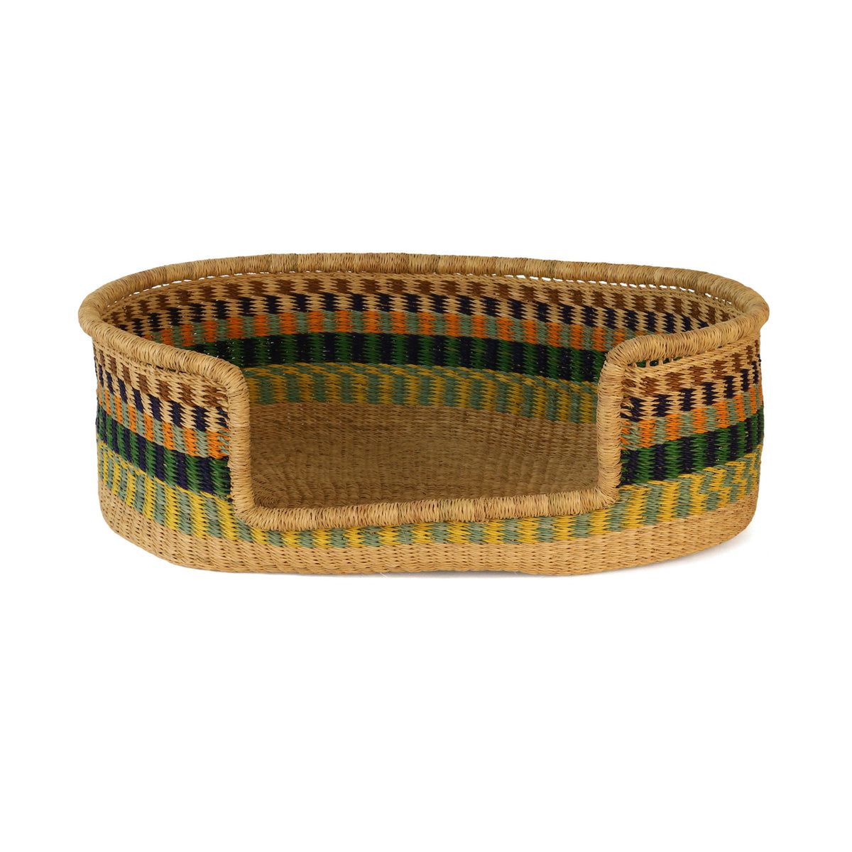 KORMANTSE: Yellow, Blue, Green, Orange and Brown Dog Basket - Small ...