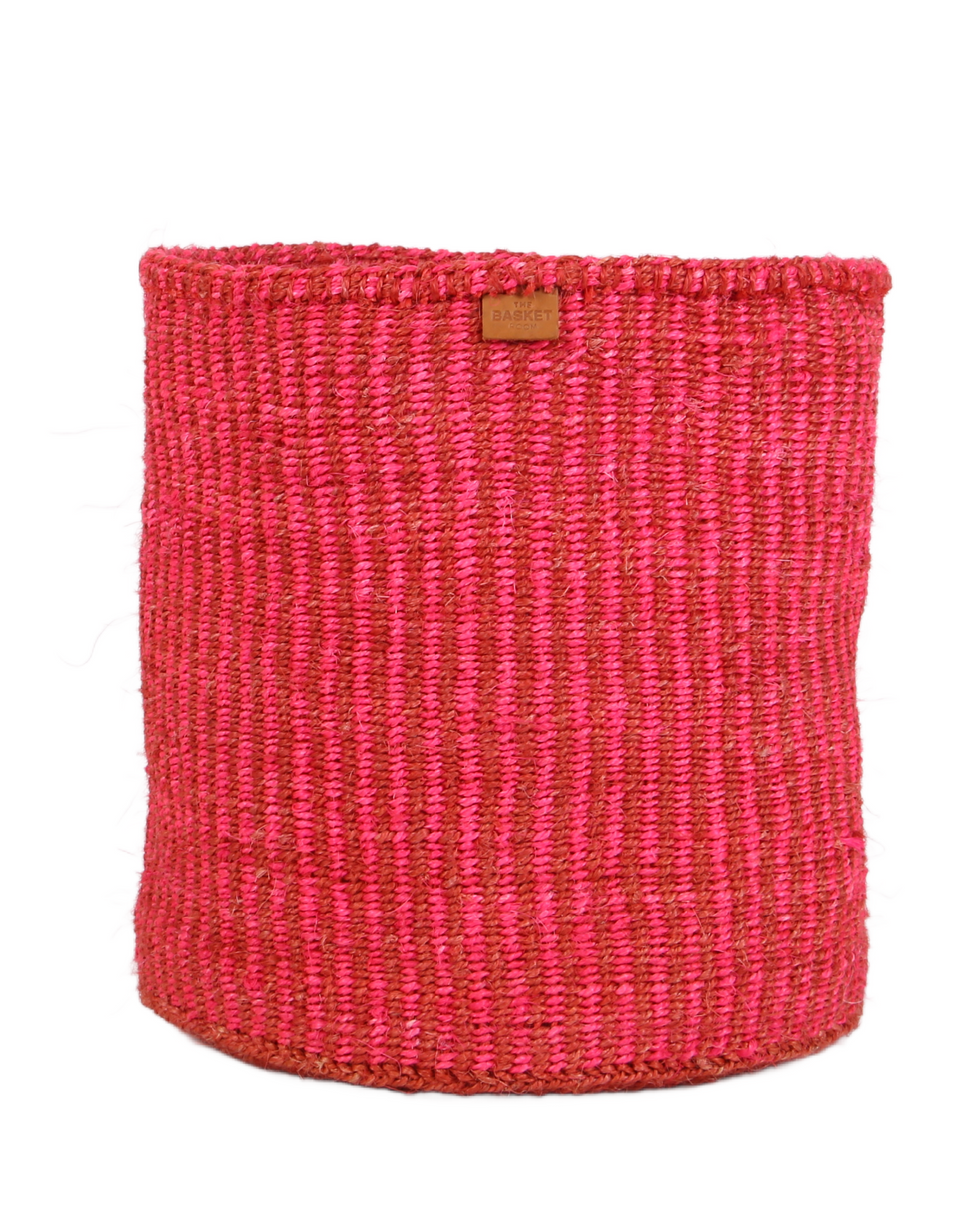 Colourful Pinstripe and Chequered Woven Storage Baskets – The Basket Room