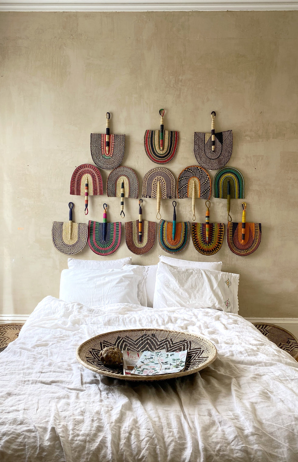 Decorative Woven Fan | Create Your Statement Wall with Colourful Woven ...