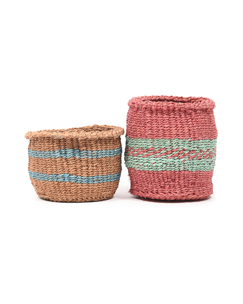 Colourful Woven Planter Baskets | Handwoven Unique Storage Baskets ...