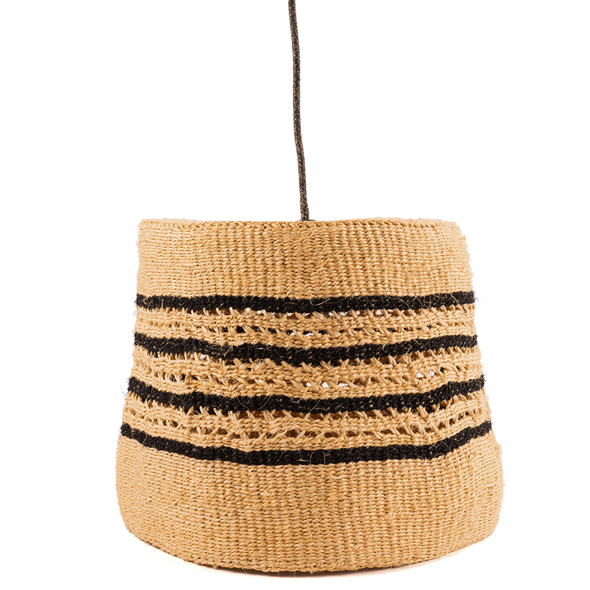 PITIA: Black/Natural Holey Pendant Lampshade – The Basket Room