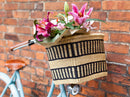 FANTE | Black Pattern Hand Woven Bicycle Basket Made in Ghana – The ...